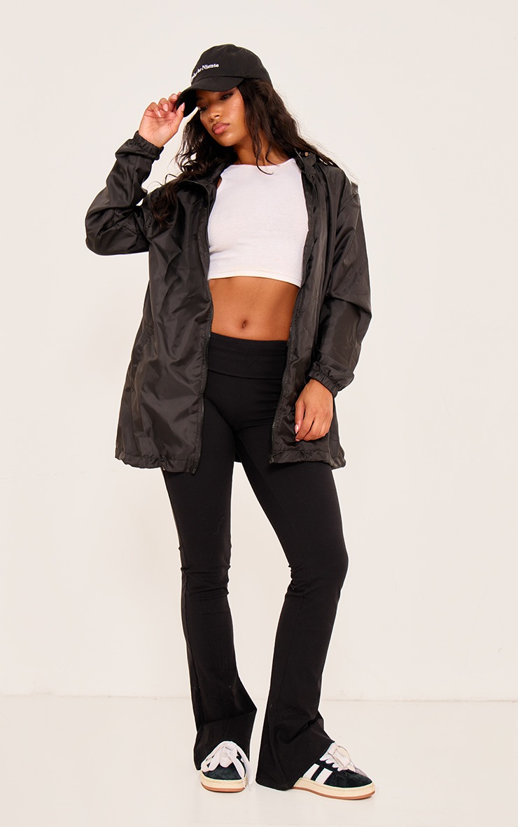 Black Pack A Mac Zip Up Jacket | Outerwear | PrettyLittleThing USA