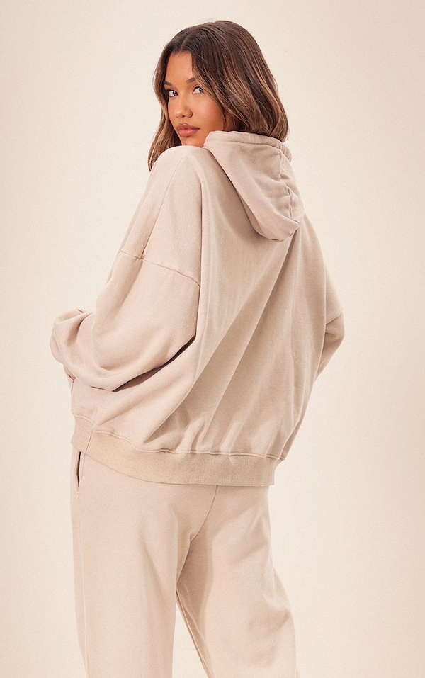 Hoodie Oversize Camel Délavé | Athleisure | PLT FR