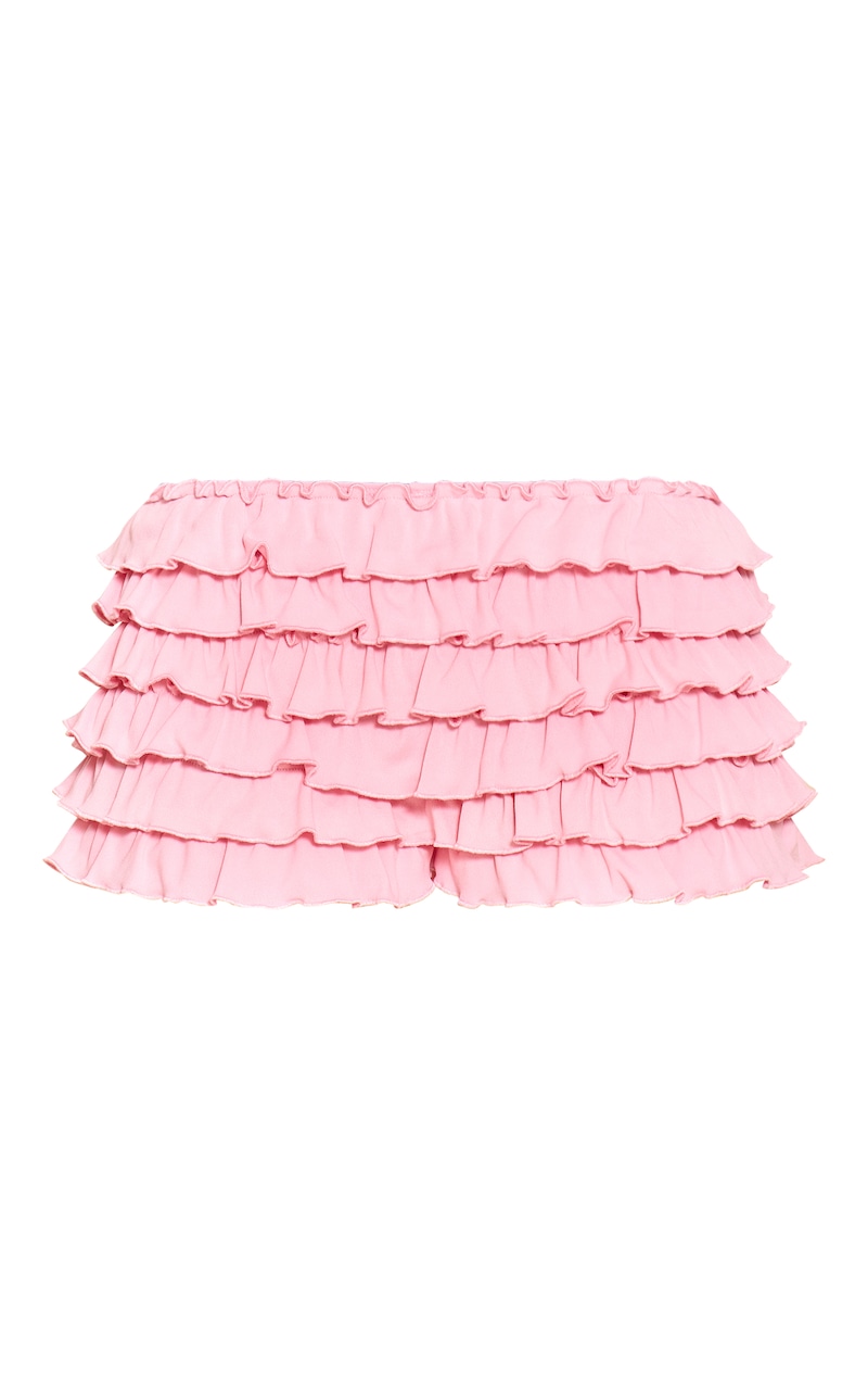 Pink Extreme Frilly Bloomer Shorts | Bottoms | PrettyLittleThing USA