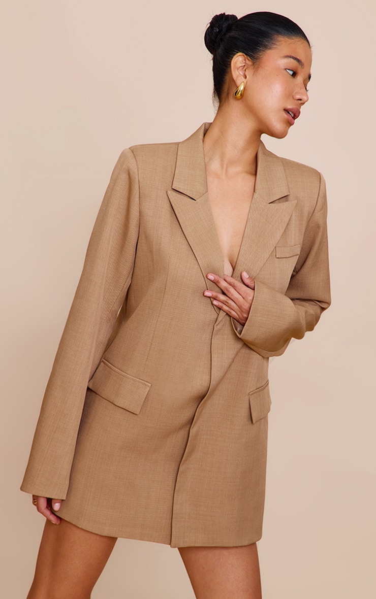 Robe Blazer Marron | Robes | PLT FR