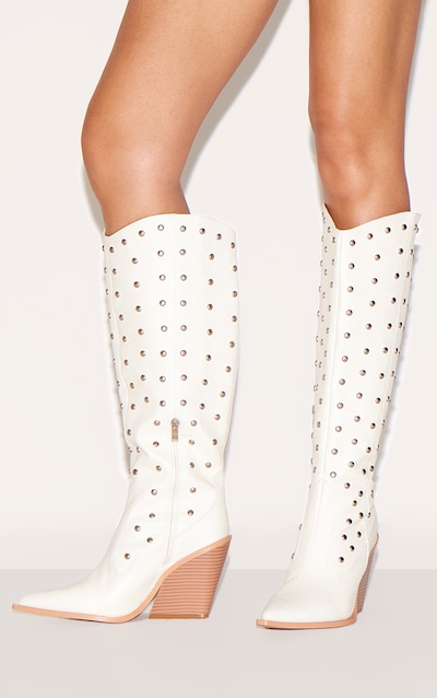 Cream heels | PrettyLittleThing