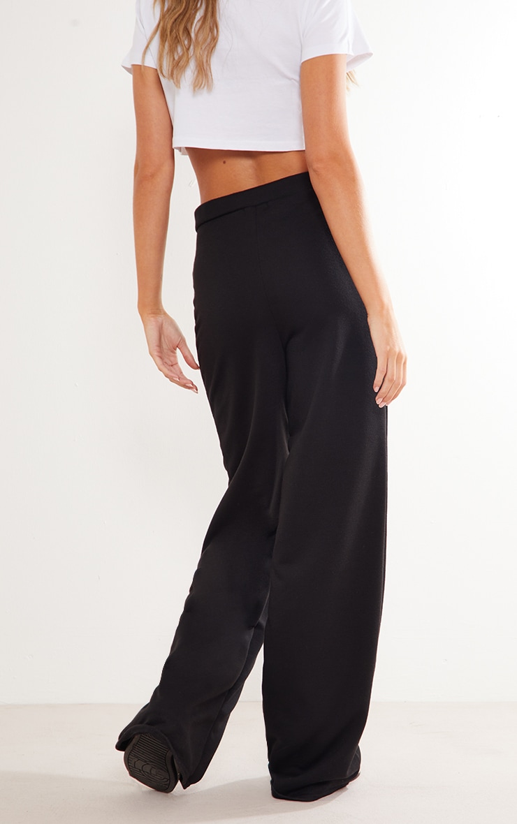 Jogging large noir léger à cordons ajustables à la taille ...