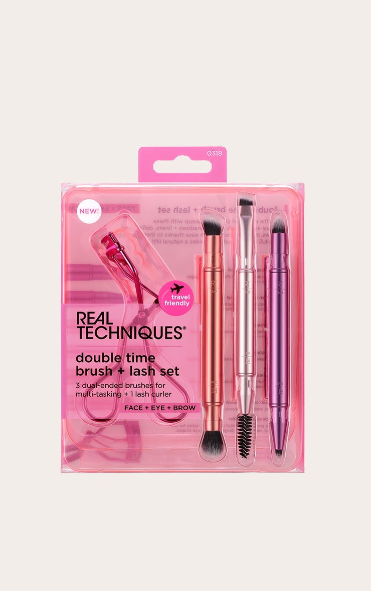 Real Techniques Double Time Brush + Lash Set | Beauty | PrettyLittleThing AUS