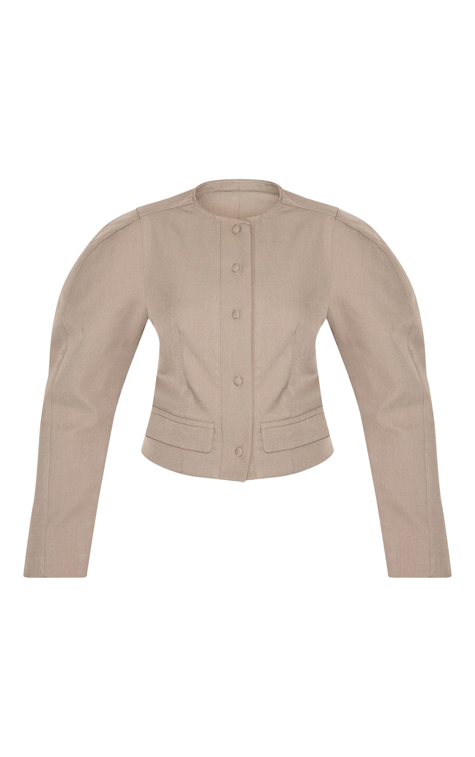 Mushroom Tailored Cocoon Sleeve Cropped Blazer | Outerwear ...