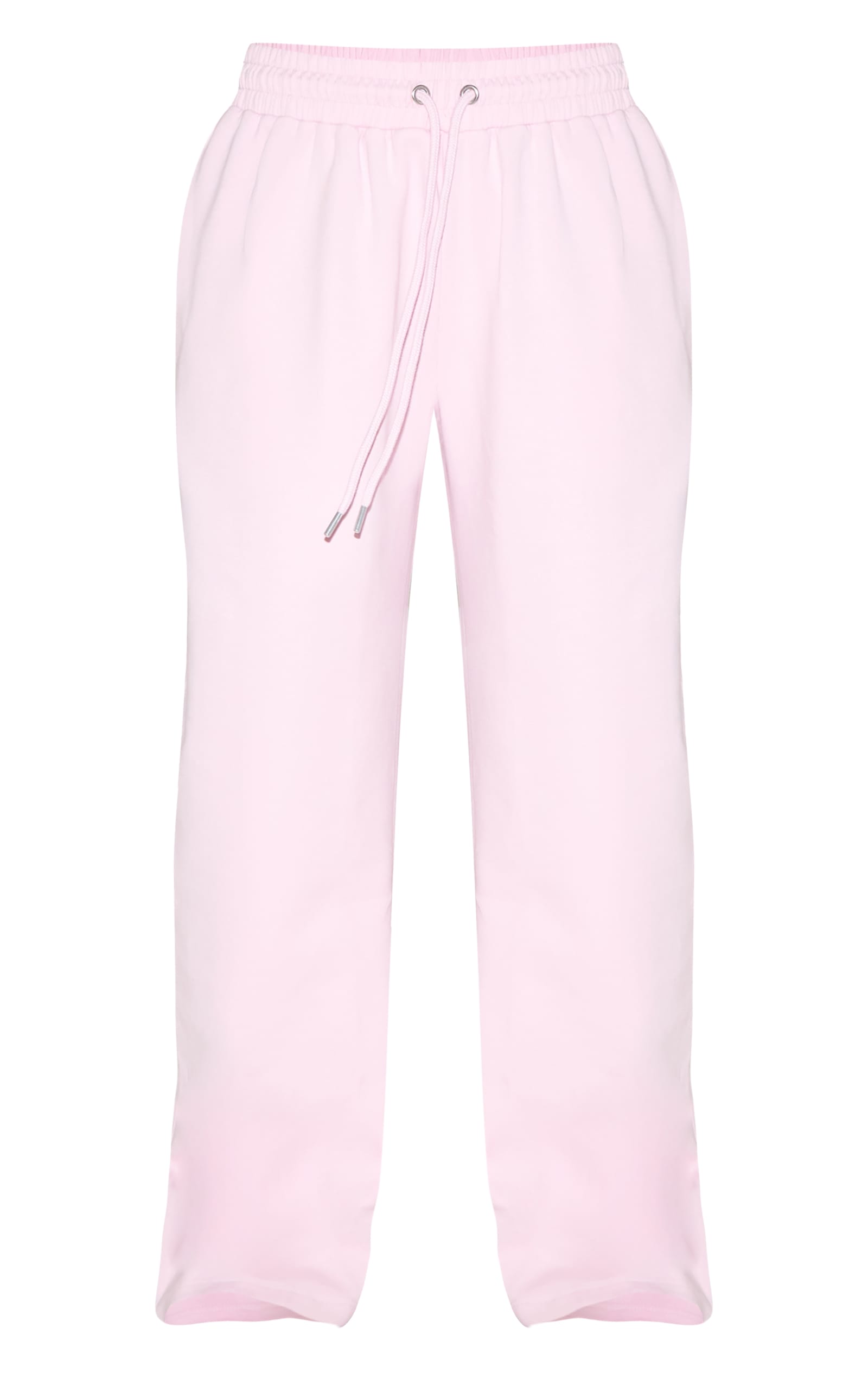 Pink Embroidered Interlock Wide Leg Sweatpant | Athleisure ...