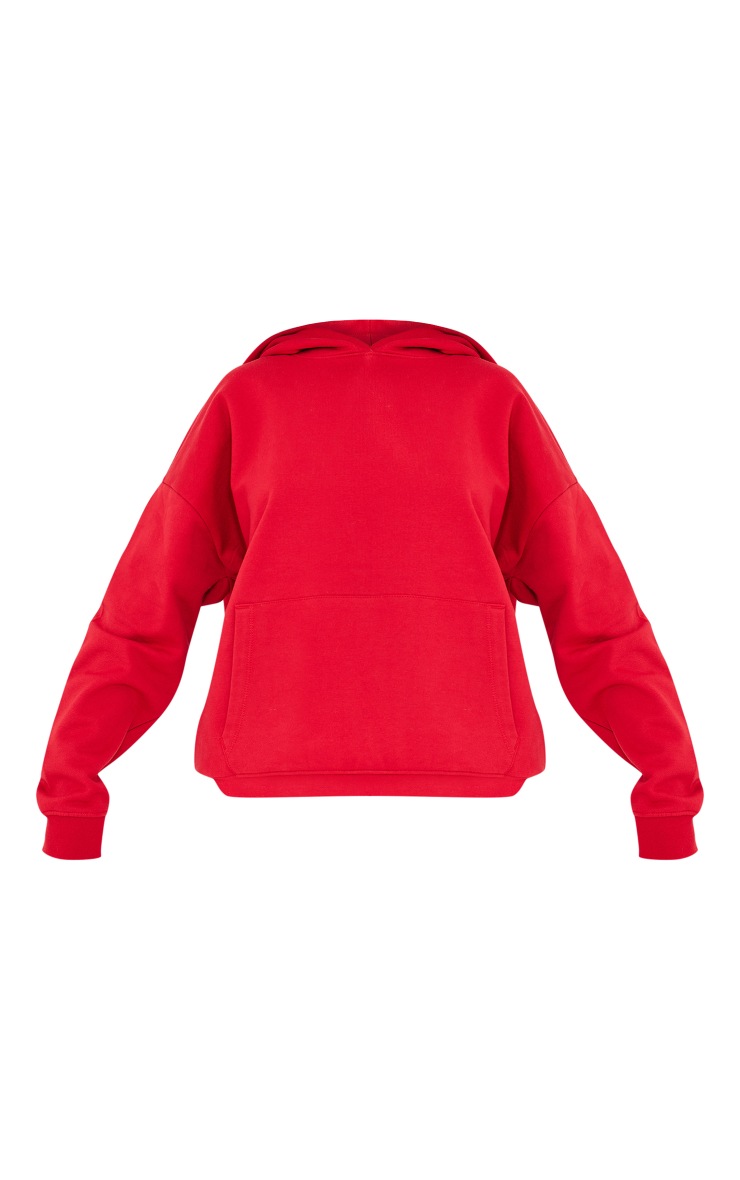 Red Premium Sports Academy Puff Oversized Hoodie | Athleisure ...