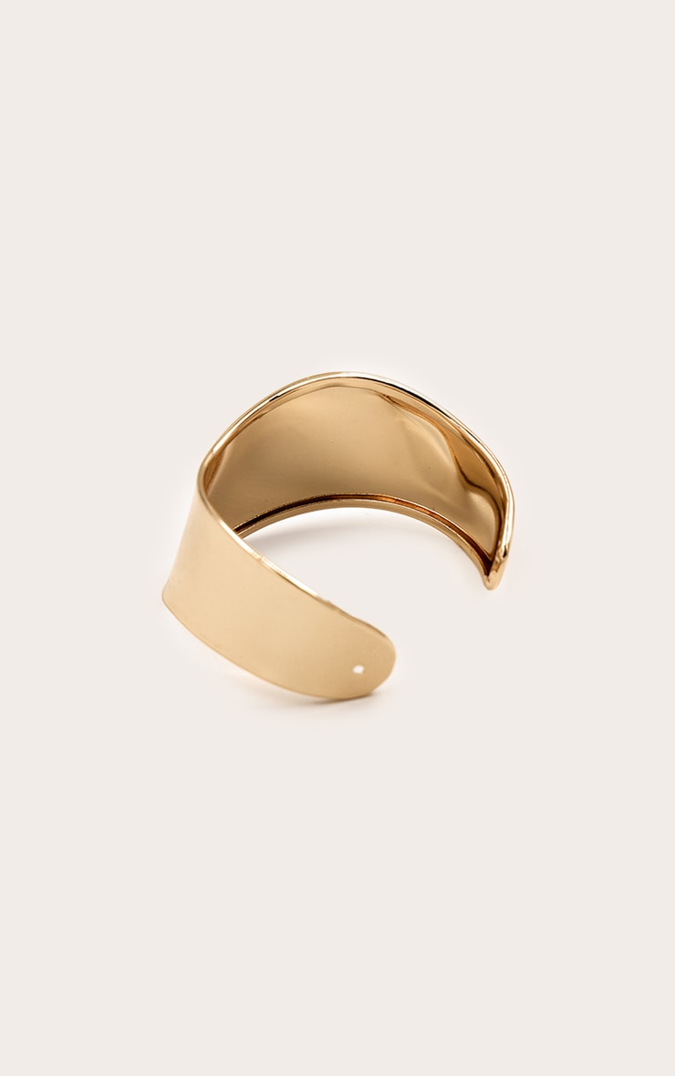 Gold Angled Asymmetric Cuff | Accessories | PLT