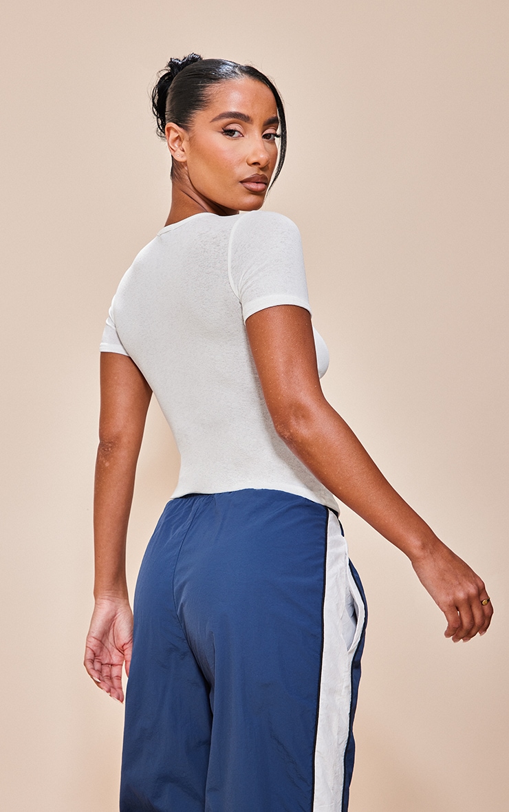 White Burnout Mesh Double Layer Vest | Tops | PrettyLittleThing AUS