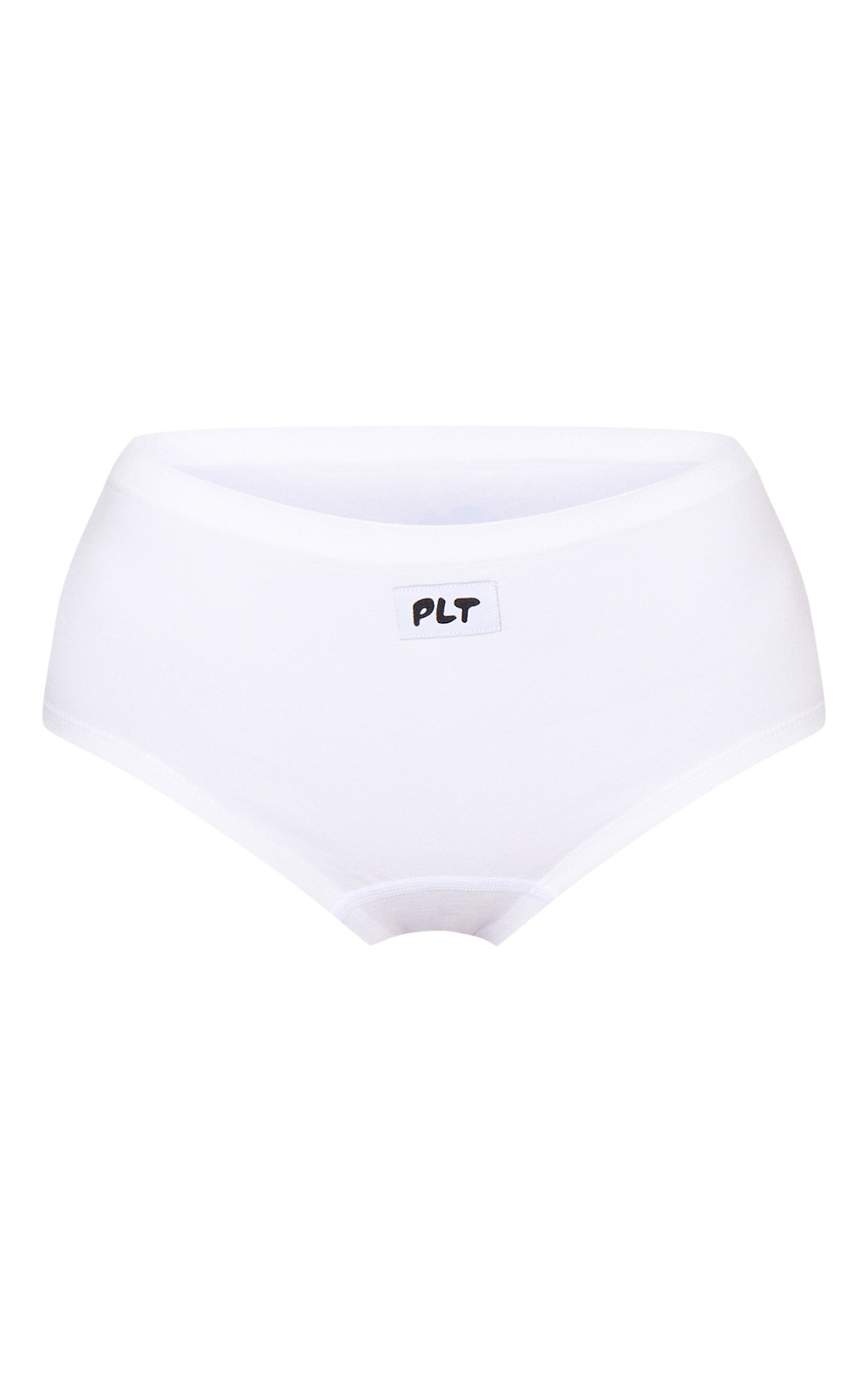 PRETTYLITTLETHING White Woven Badge Seamless Brief | Lingerie ...