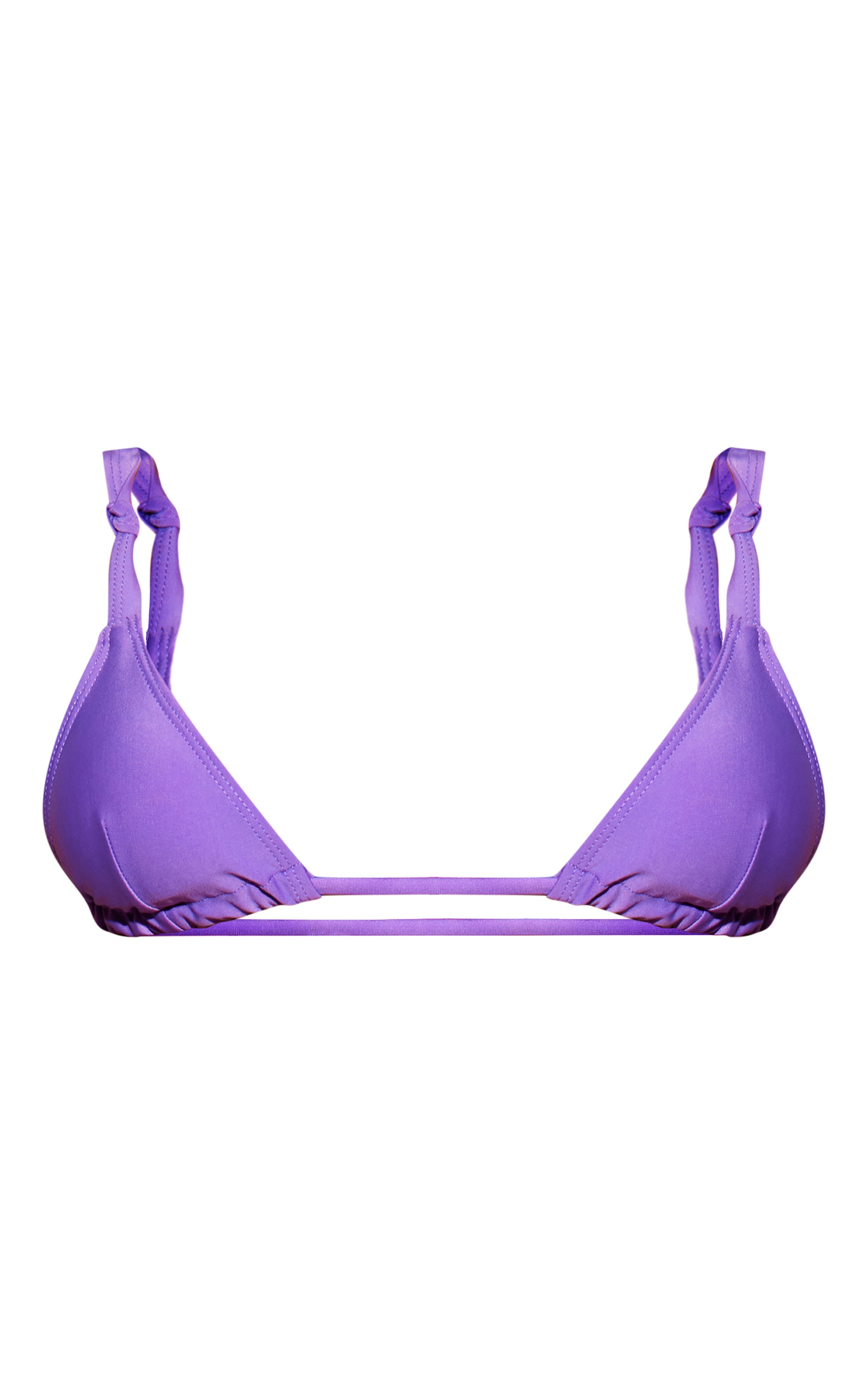 Purple Micro Mini Triangle Bikini Top | PrettyLittleThing IRE