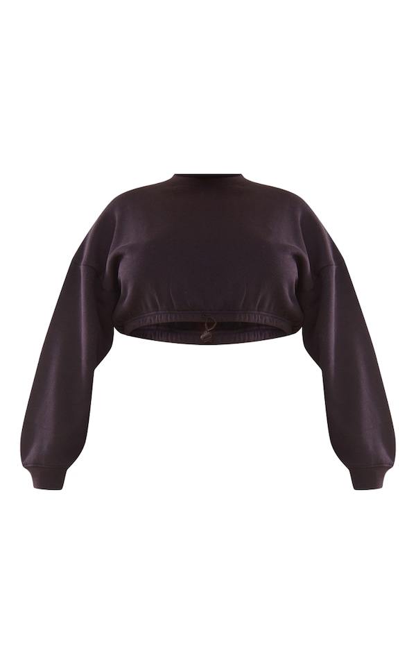 Plus Sweat Court Noir À Cordons Ajustables | Plus | PLT FR