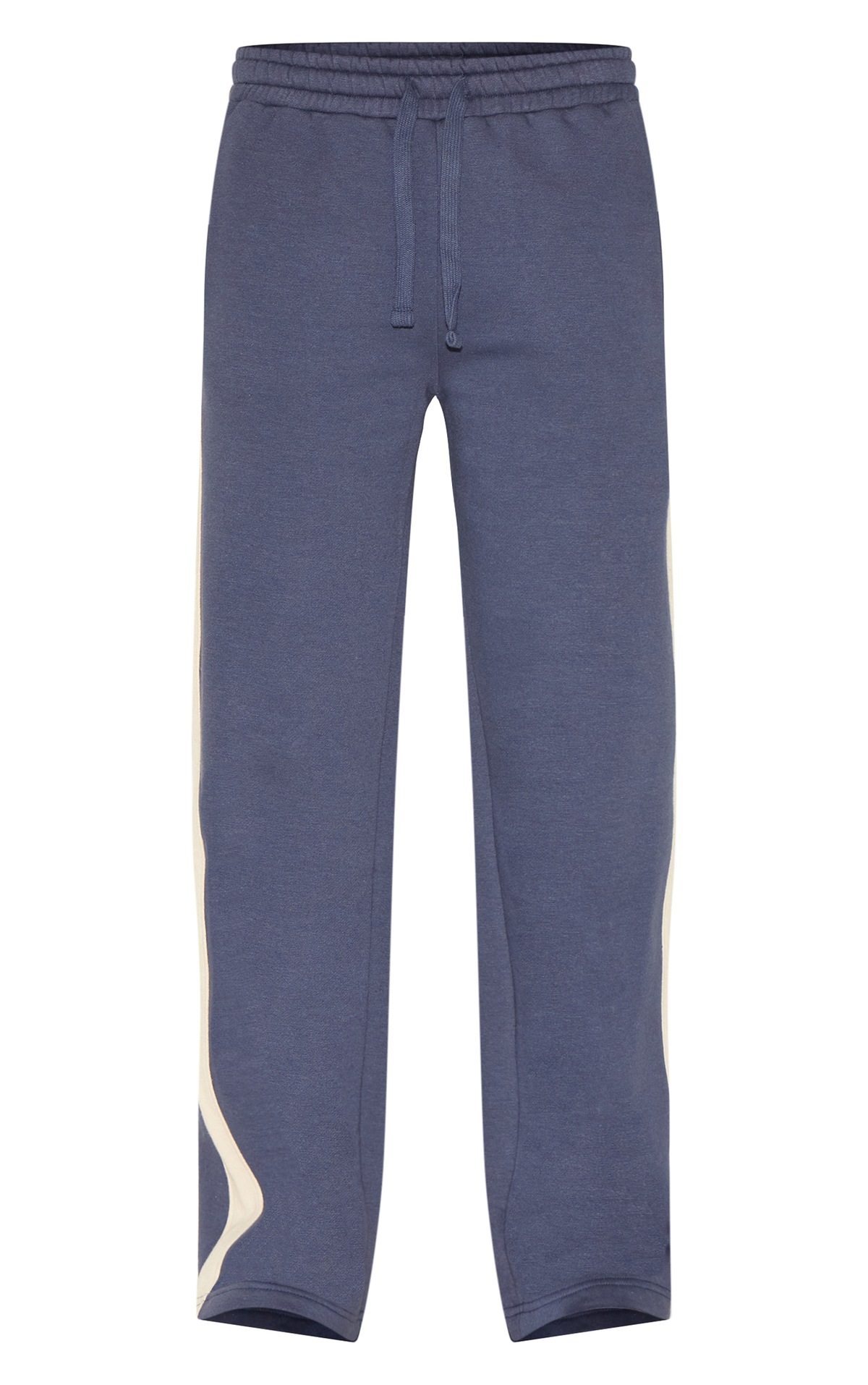 Midnight Blue Contrast Panel Wide Leg Joggers | Sweat | PrettyLittleThing