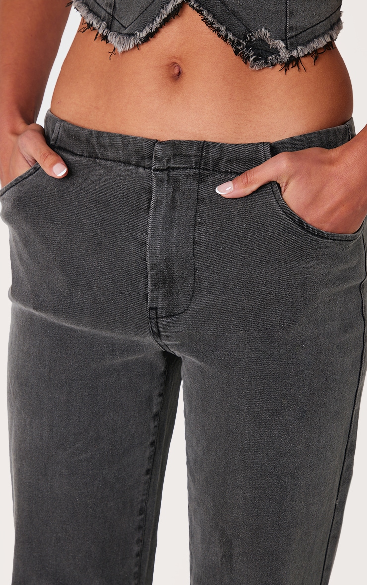 Black Invisible Waistband Low Rise Jeans | Denim | PLT USA