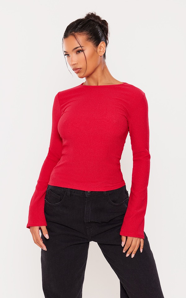 Women's Red Tops | Maroon & Burgundy Tops | PrettyLittleThing