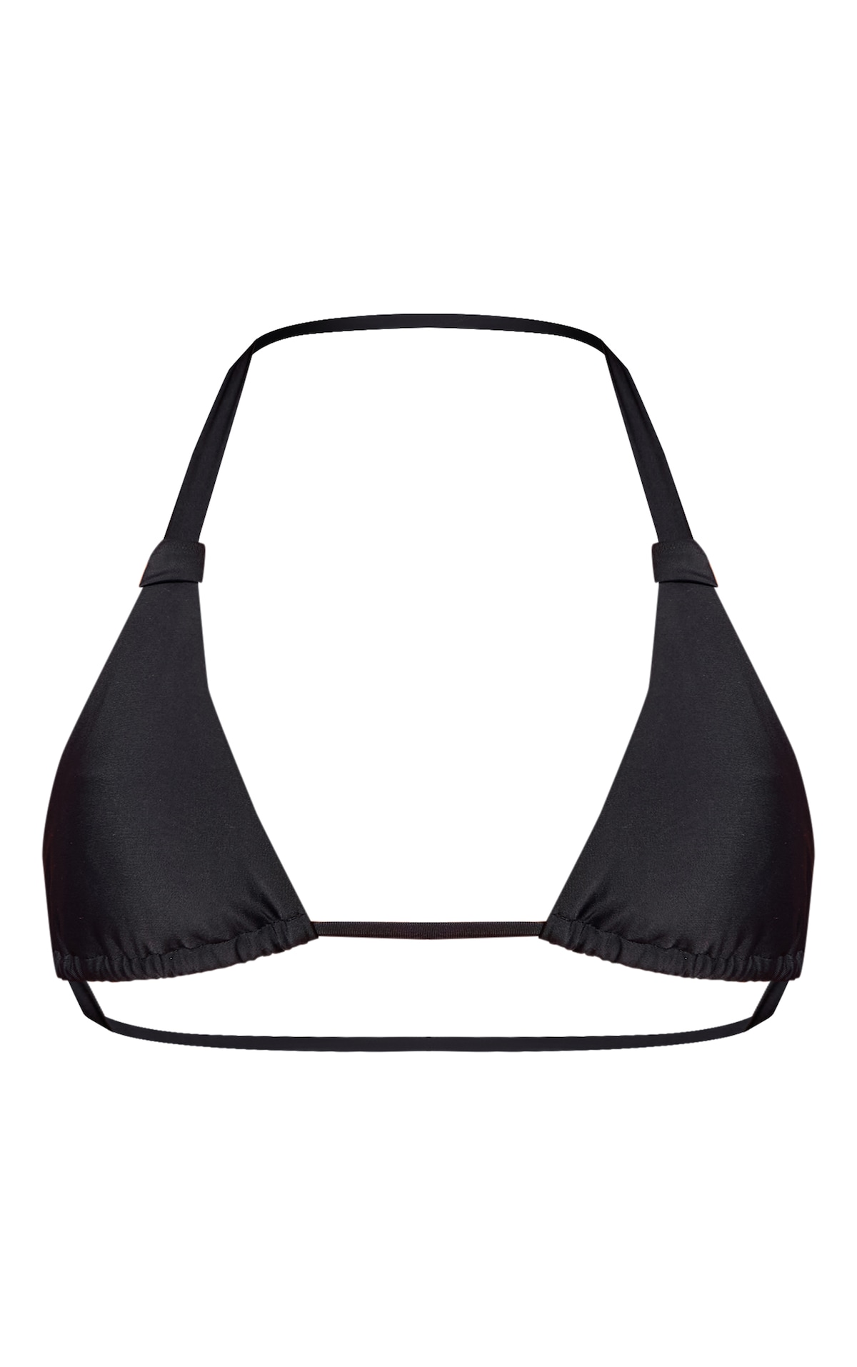 Black Thick Strap Micro Triangle Bikini Top | Swimwear | PLT
