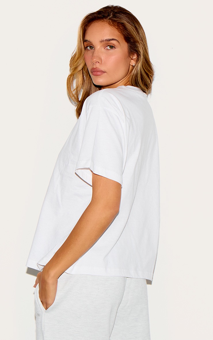 White Boxy Oversized T Shirt | Athleisure | PLT