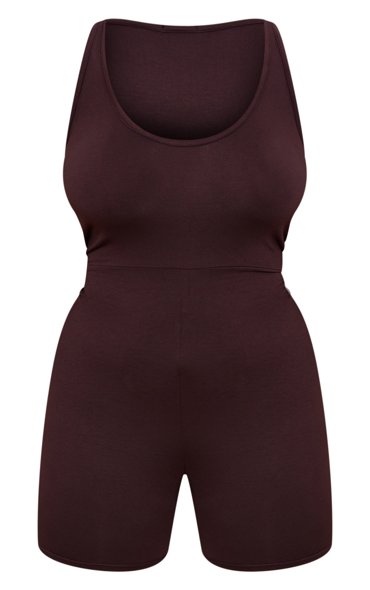 Plus Chocolate Plunge Front Unitard | Plus Size | PLT
