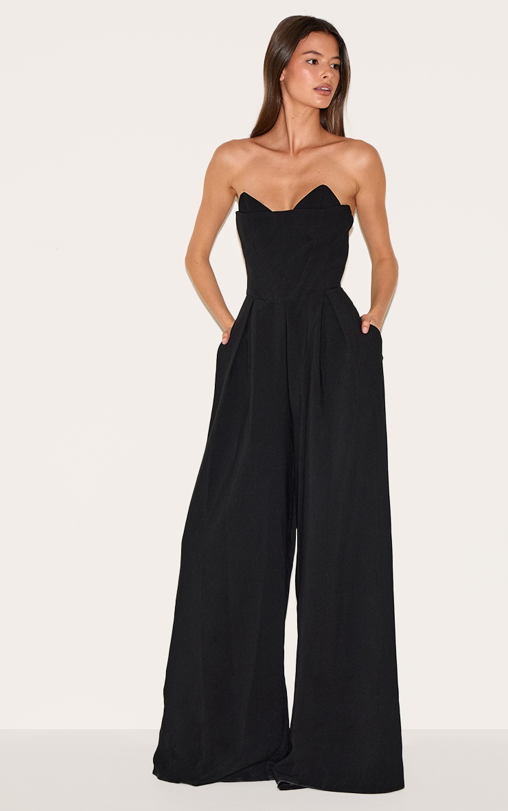 PLT Label Black Corset Bust Tailored Jumpsuit | Jumpsuits & Rompers ...