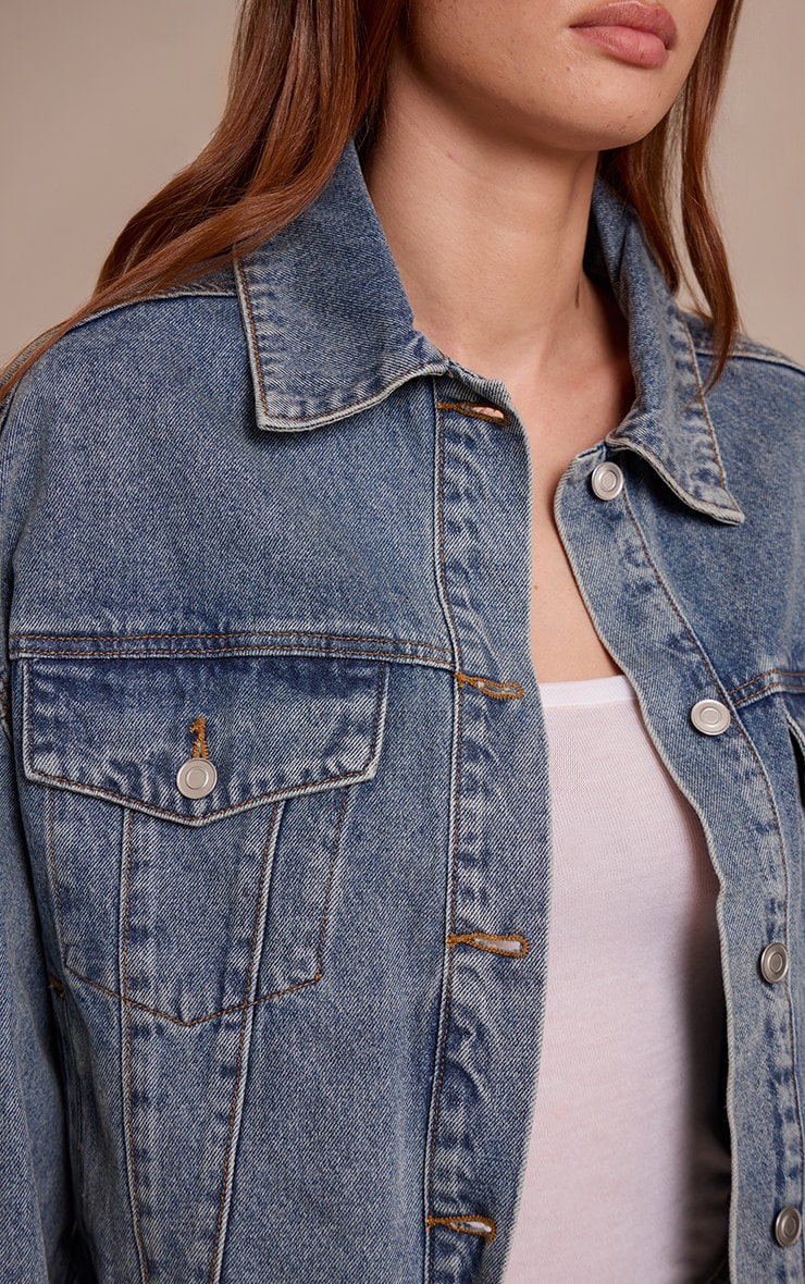 Vintage Turn Up Cuff Jacket | Denim | PLT USA