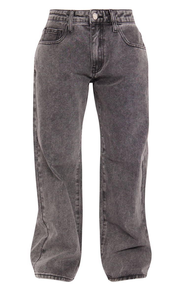 Petite Washed Grey Low Rise Boyfriend Jeans | Petite | PLT