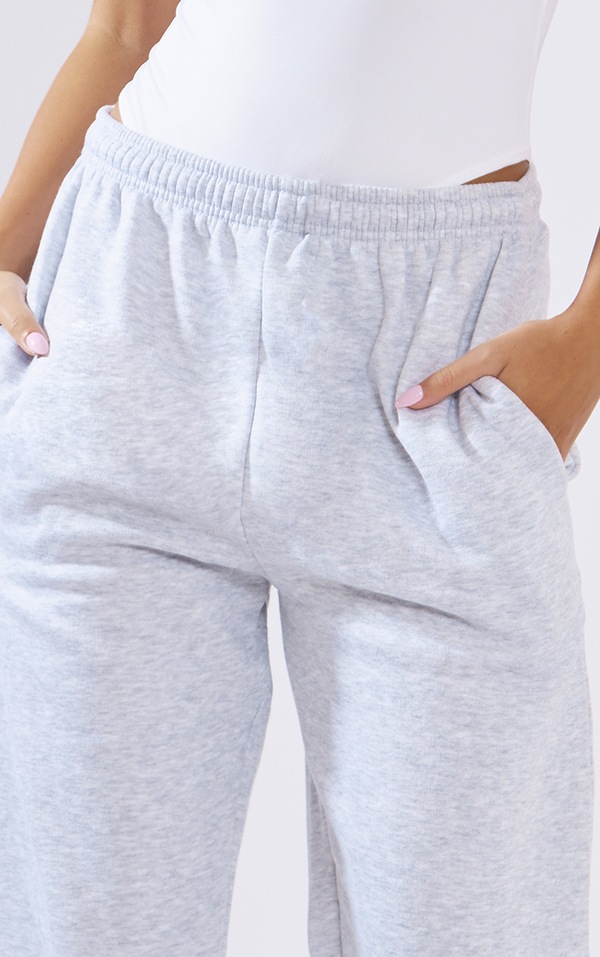 Ash Grey Cuffed Sweat High Waist Sweatpants | Athleisure ...