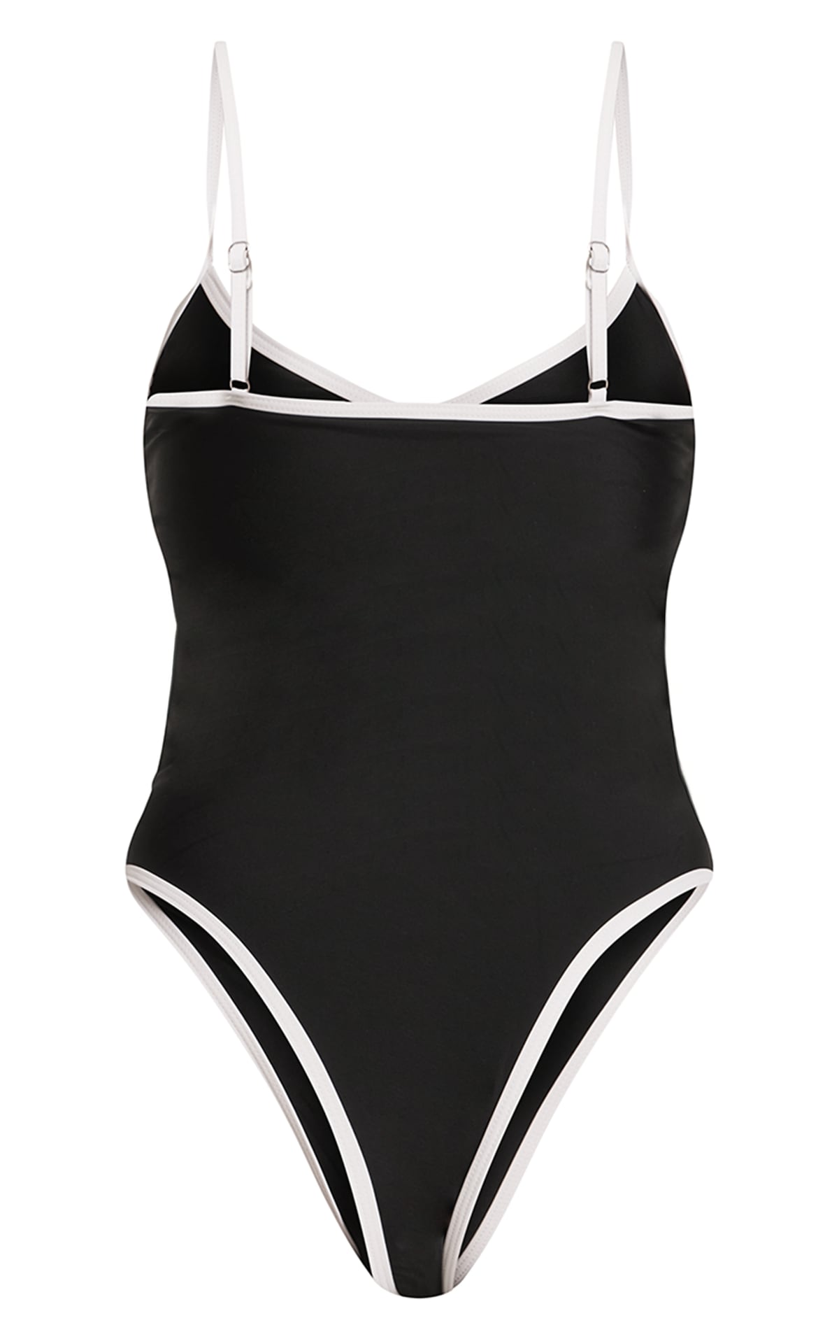 Shape Black Contrast Binding Swimsuit | Shape | PLT