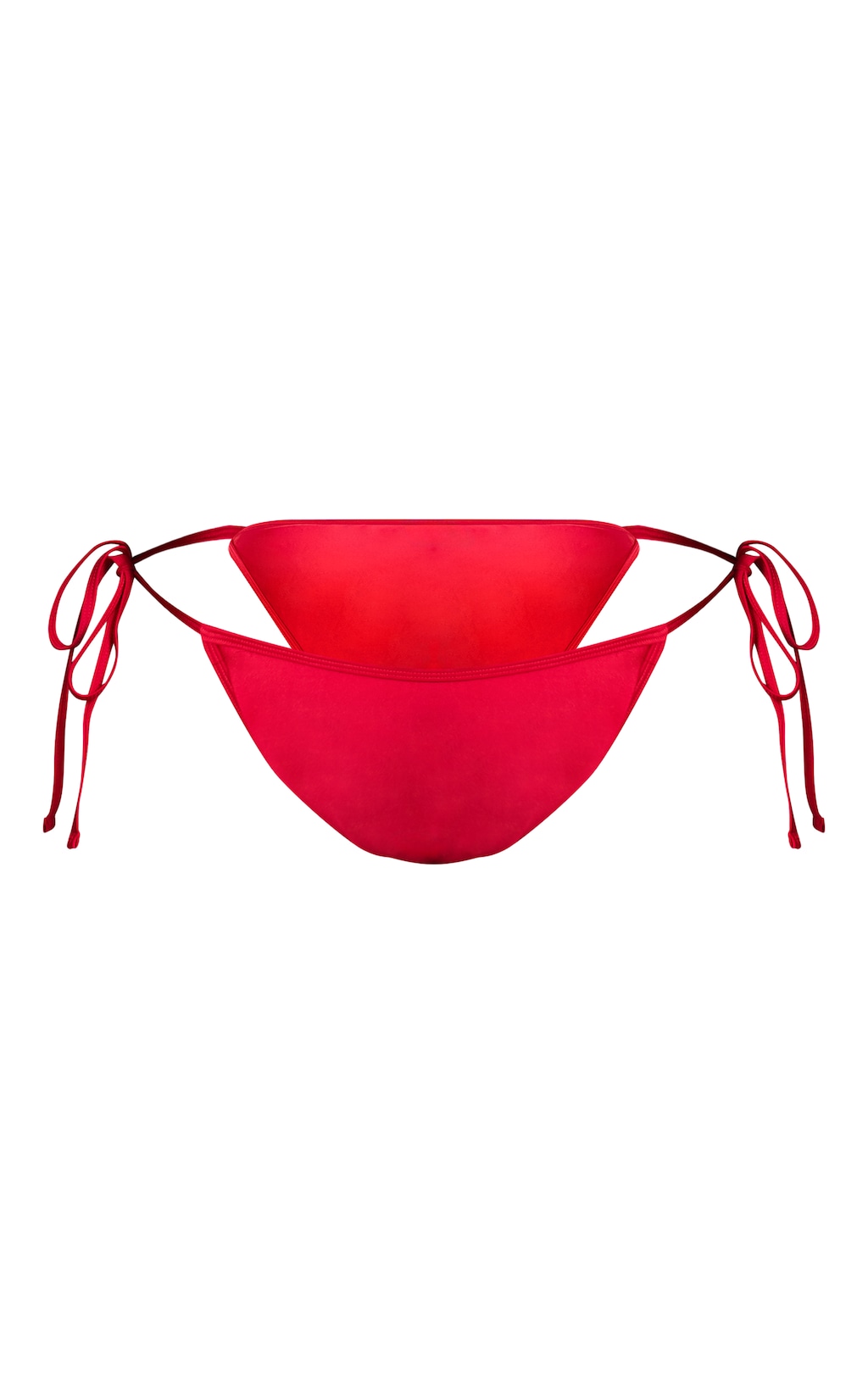 Plus Red Mix & Match Tie Side Bikini Bottoms | Plus Size | PLT