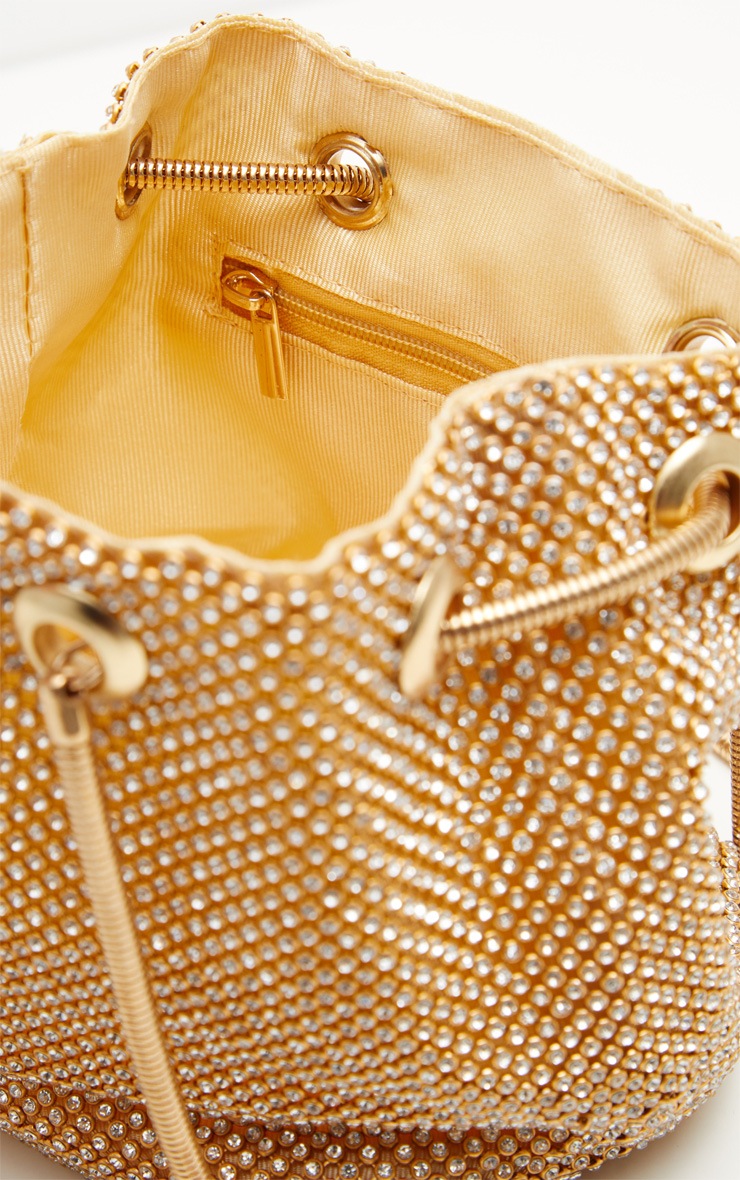 Gold Diamante Pouch Bag | Accessories | PLT USA
