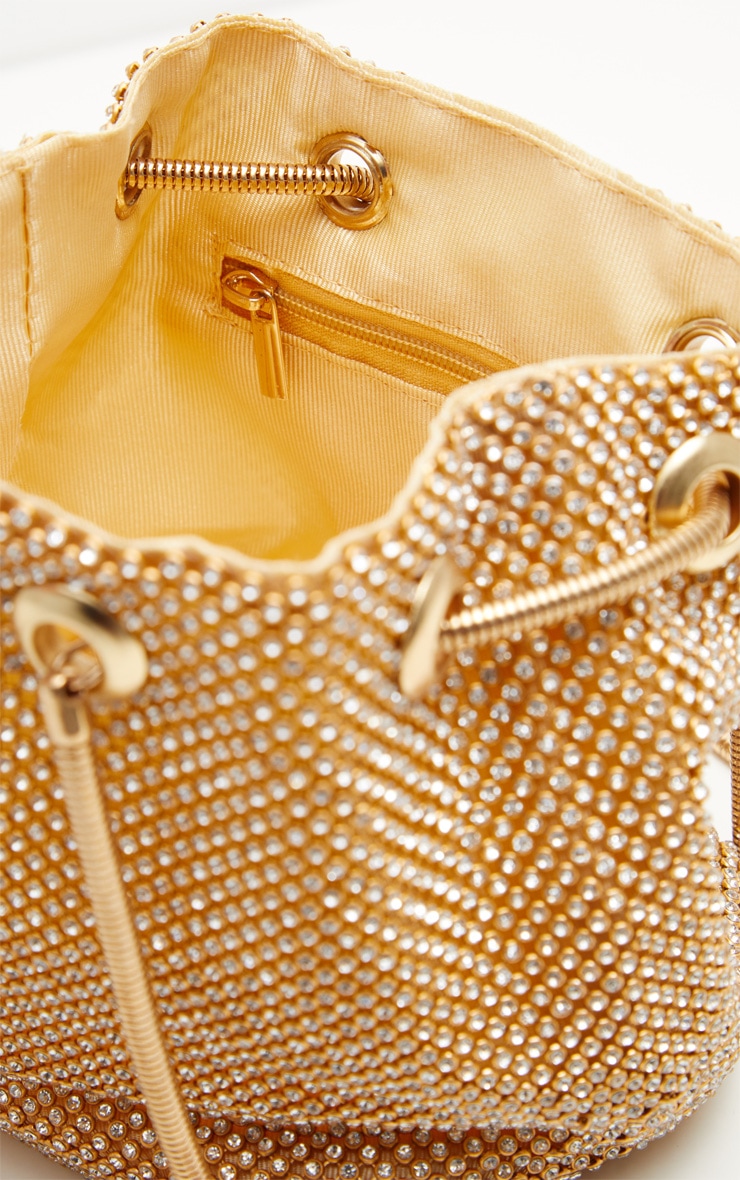 Gold Diamante Pouch Bag | Accessories | PLT USA