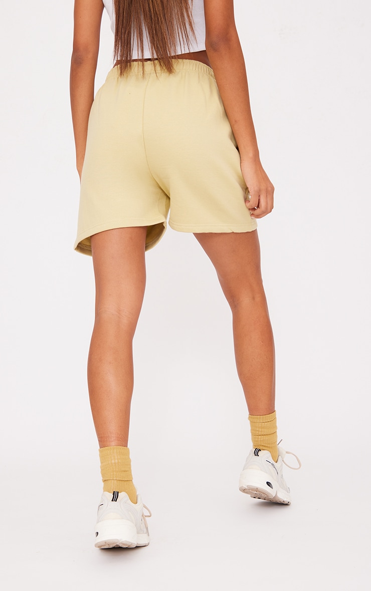 Sage Green Sweat Pocket Runner Shorts | PrettyLittleThing USA