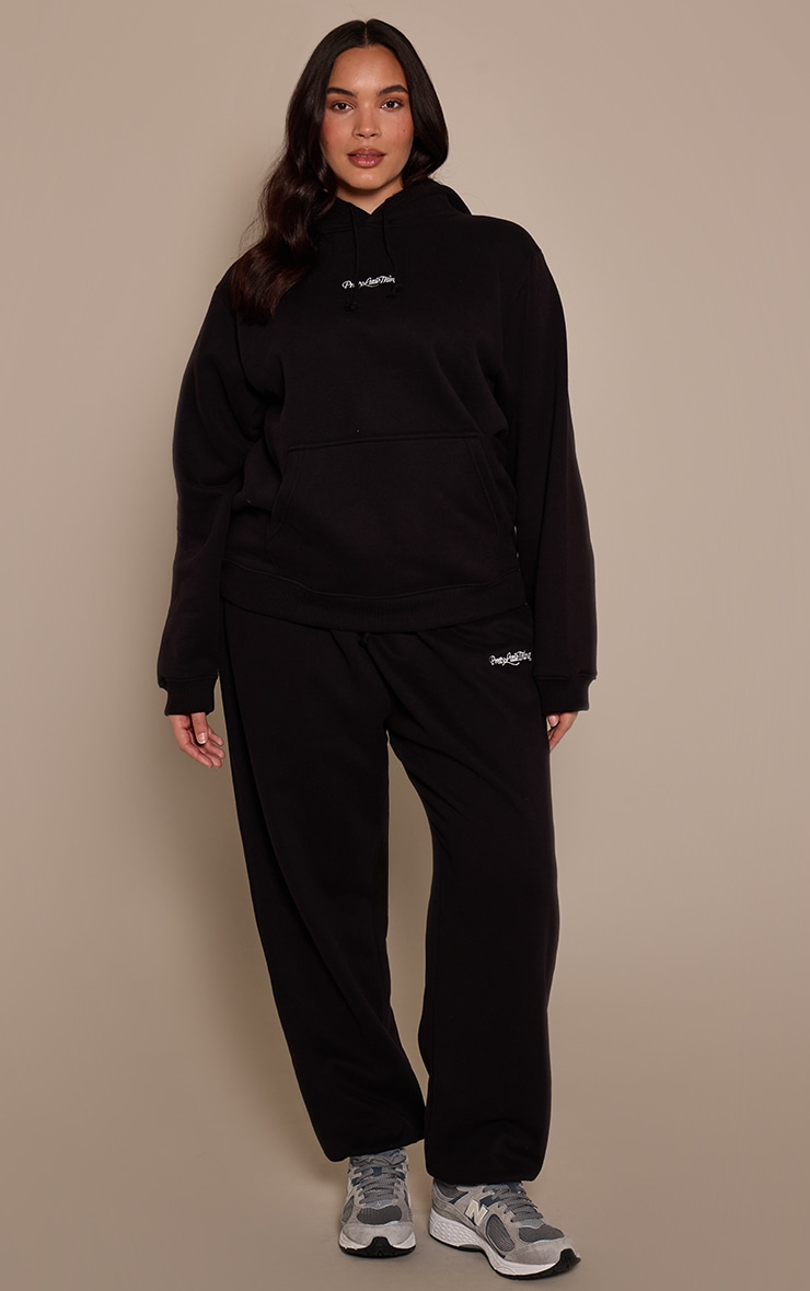 Plus Black Pretty Littte Thing Track Pant | Plus Size ...