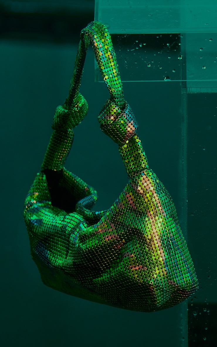 Pink Palm Chainmail Chainmail Shoulder Bag | PrettyLittleThing