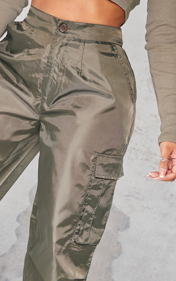 Shape Khaki Shell Pocket Detail Wide Leg Pants | Shape | PLT AUS