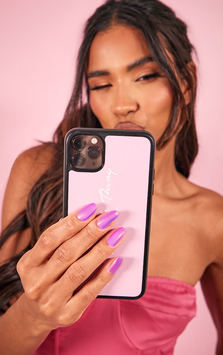 PRETTYLITTLETHING Pink Chrome False Nails | Beauty | PLT KSA