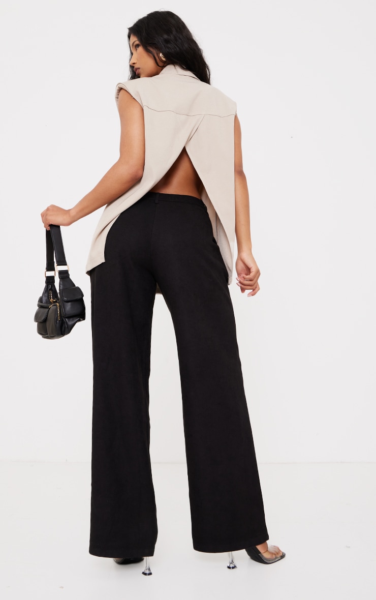 Beige Open Back Waistcoat | Outerwear | PLT