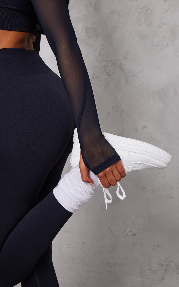 Tall Ink Blue Plt Sport Leggings | Tall | PrettyLittleThing USA