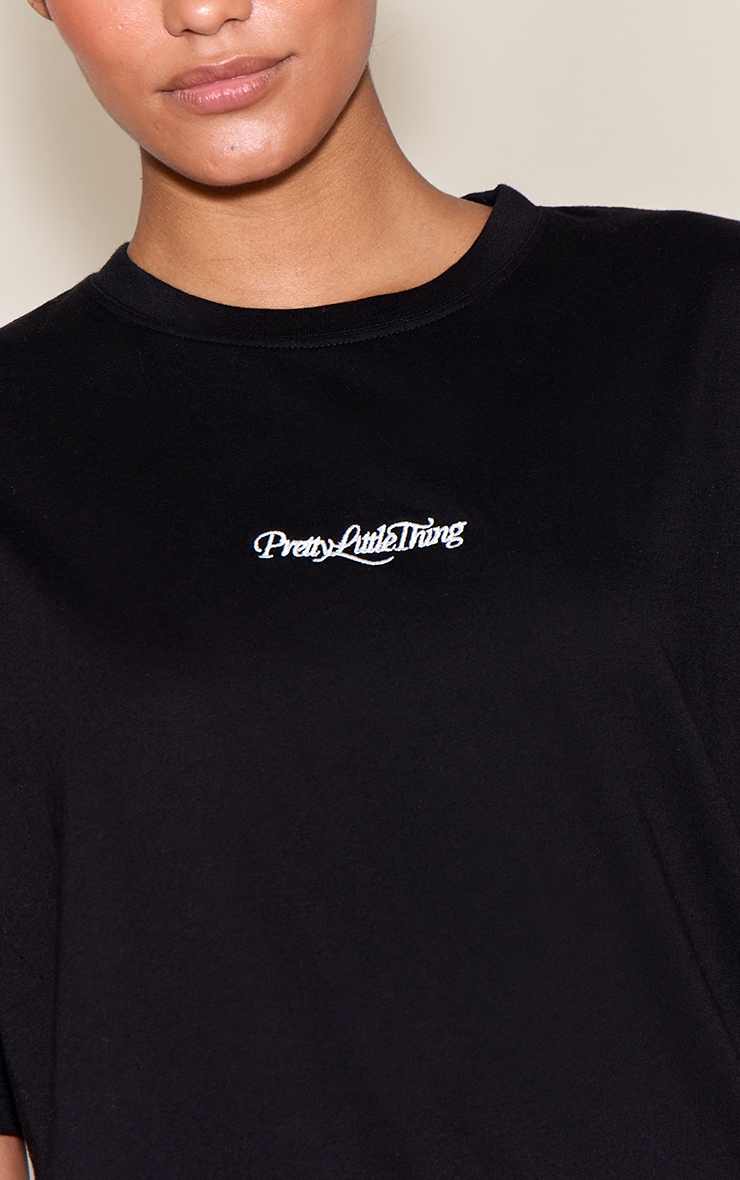Black Prettylittlething Oversized T-Shirt | Athleisure | PLT