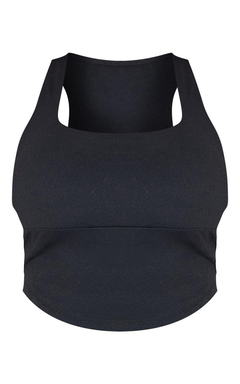 Shape Black Active Cupped Seam Detail Sports Bra | Shape | PLT USA