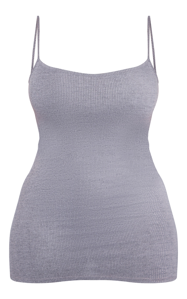 Shape Mauve Rib Strappy Bodycon Dress | Shape | PLT