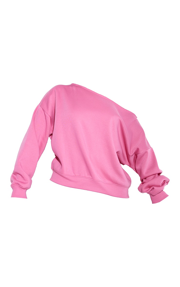 Shape Hot Pink Sweat Raw Edge Slouch Sweatshirt | Shape ...