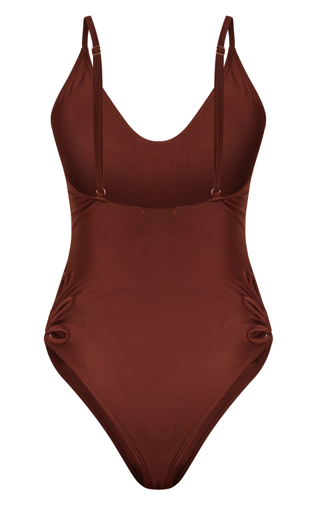 Chocolate Cut Out Hip Detail Swimsuit | Swimwear | PLT IRE
