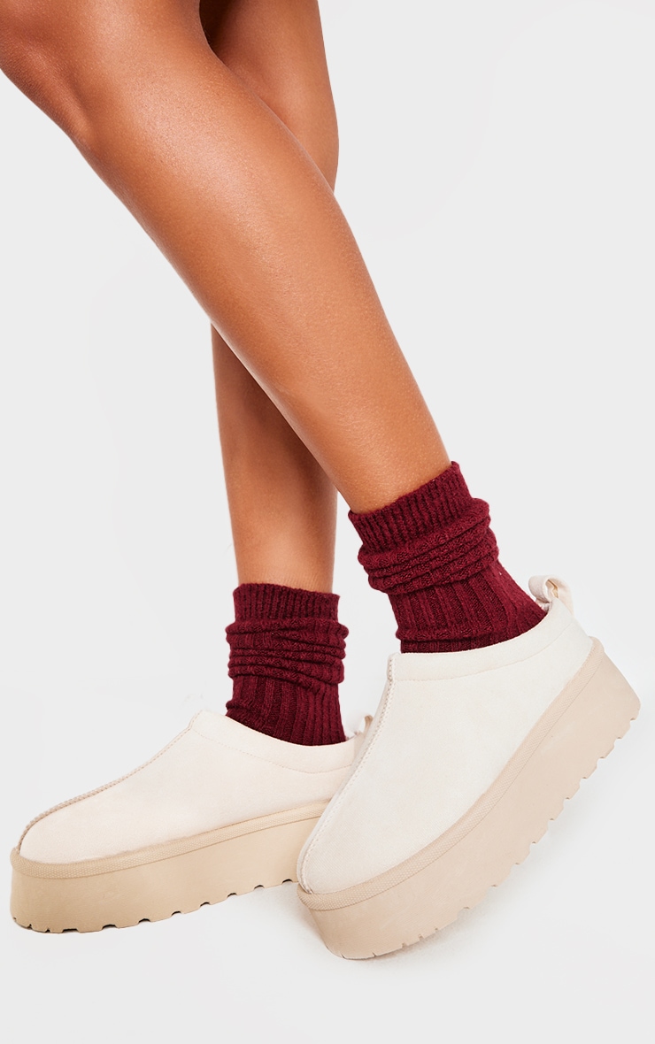 Stone Faux Suede Round Toe Ankle Boots | Footwear | PrettyLittleThing AUS