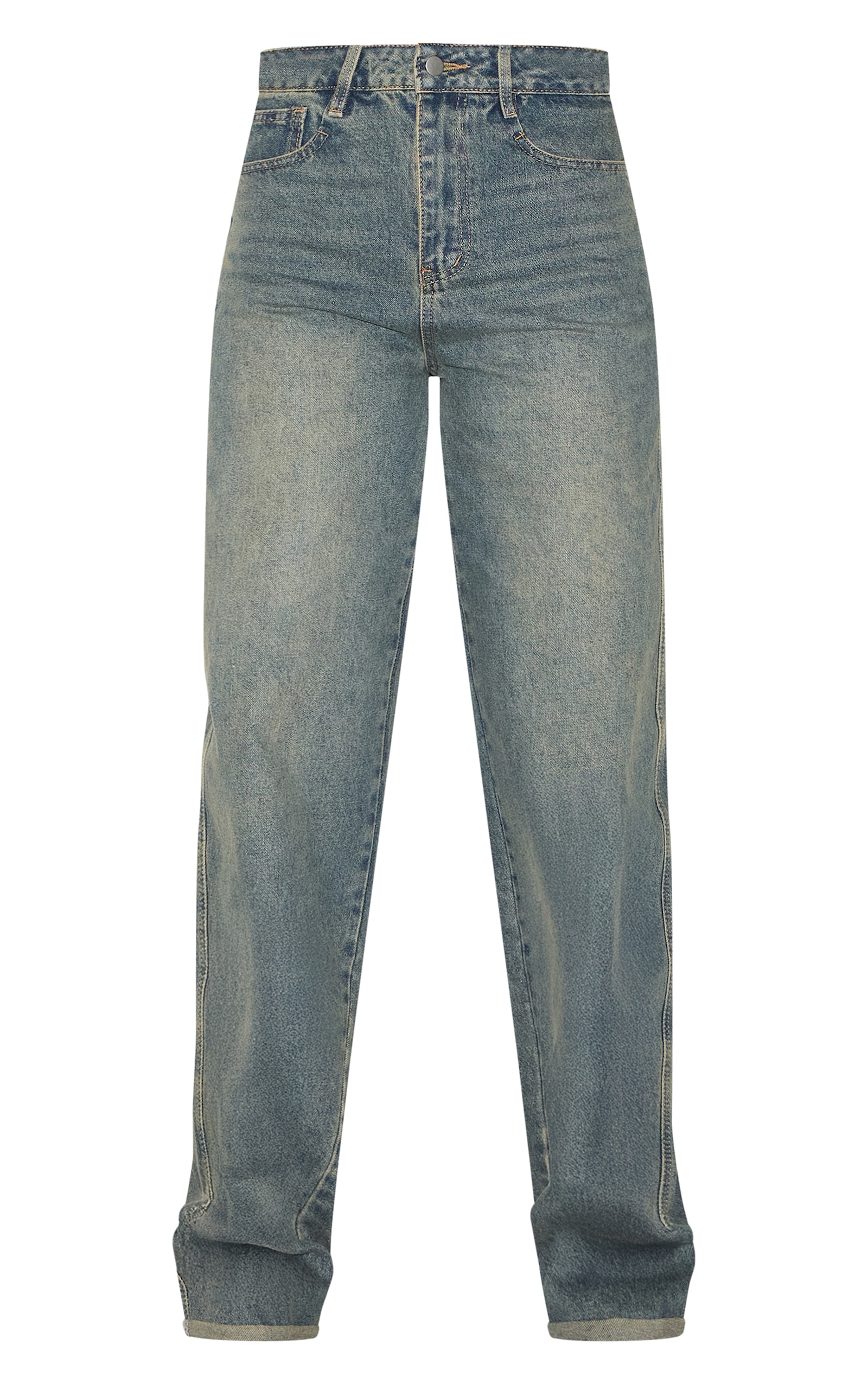 Tall Vintage Wash Turn Up Hem Barrel Jeans | Tall | PLT USA