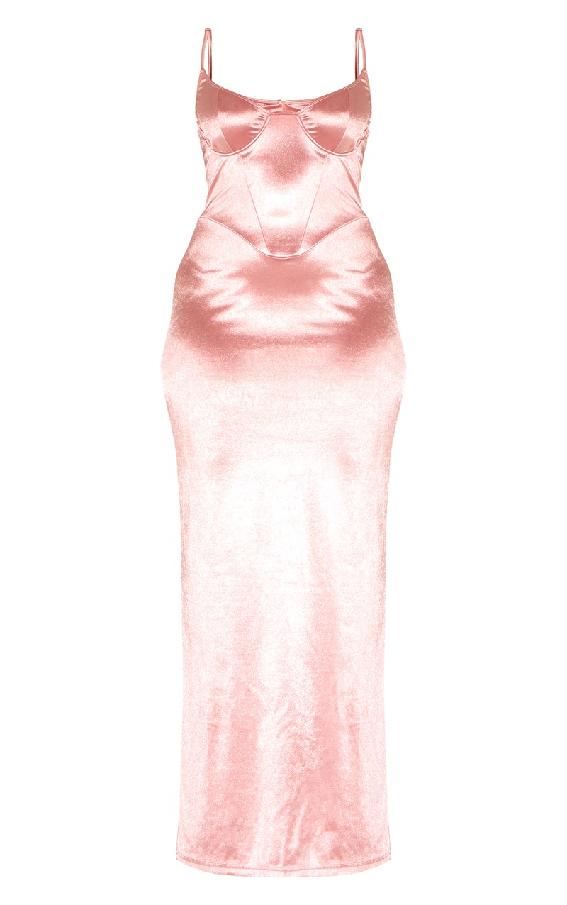 Shape Blush Stretch Satin Underwired Maxi Dress | Shape | PLT AUS