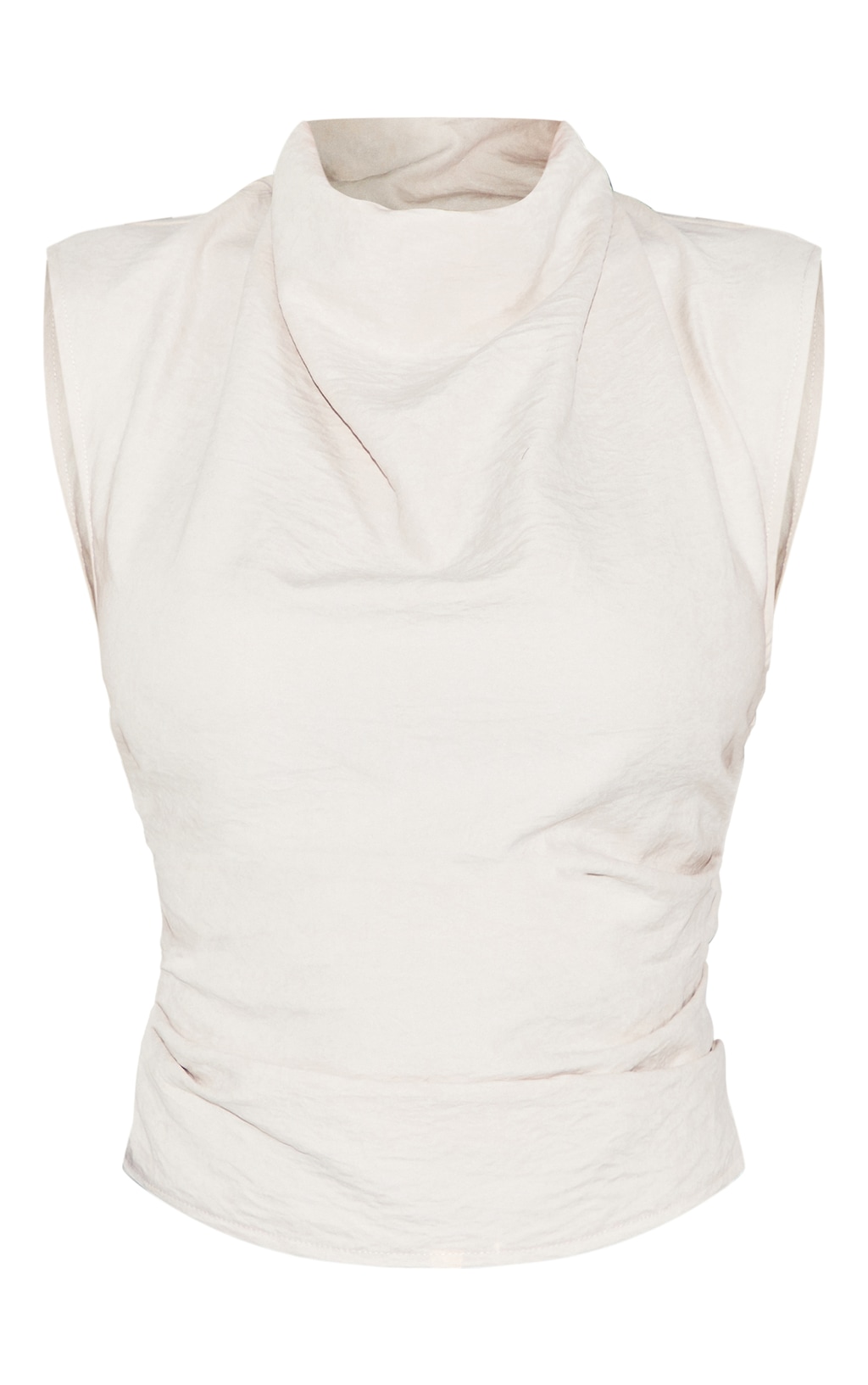 Shape Cream Peach Skin High Cowl Neck Top | Shape | PLT USA