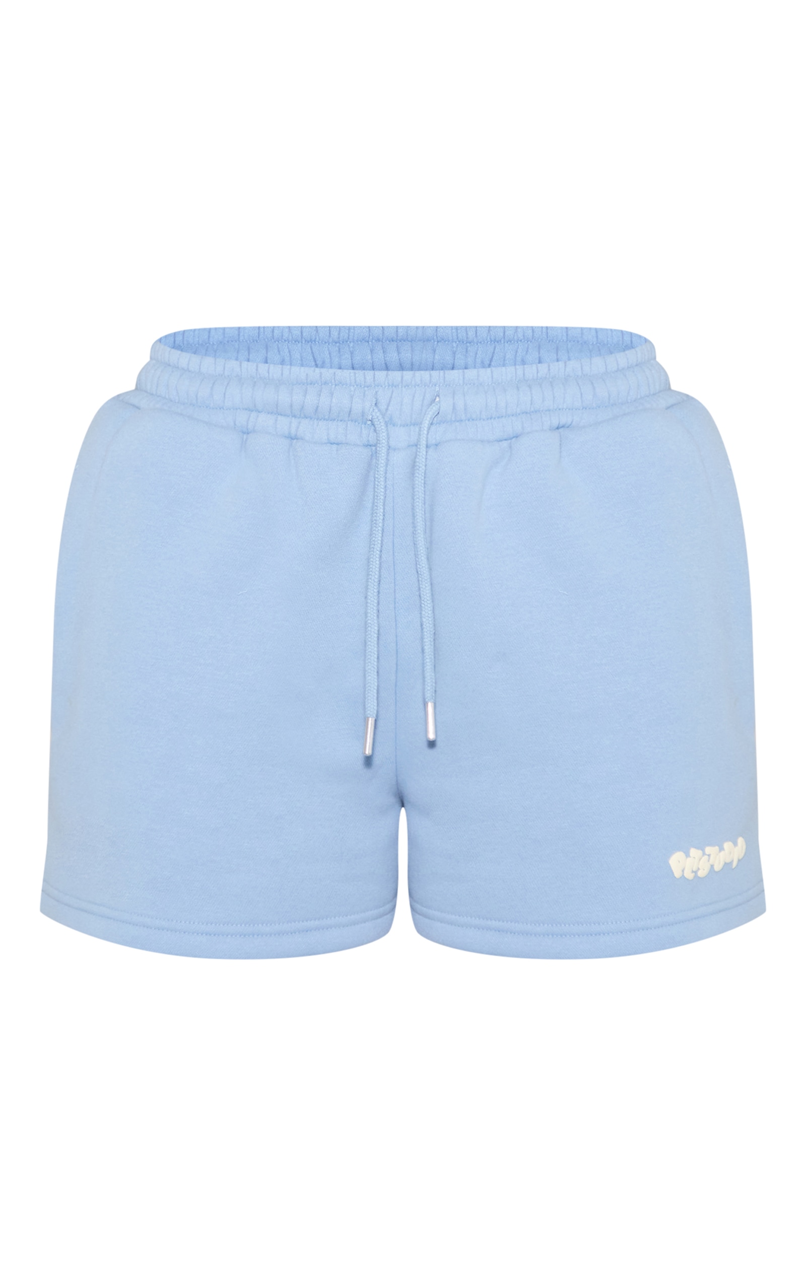 Baby Blue Plt Studio Puff Drawstring Sweat Shorts | Athleisure | PLT USA