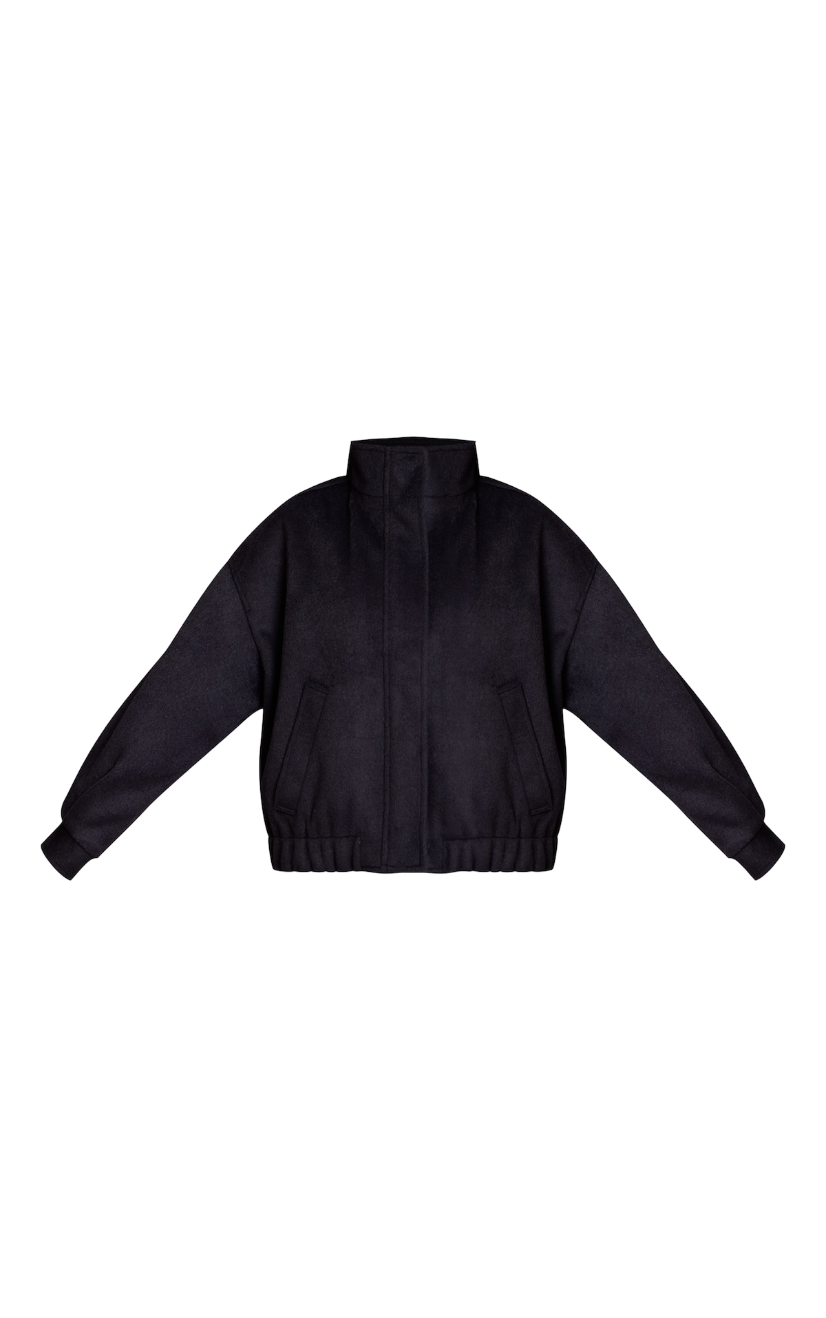 Navy Funnel Neck Bomber Jacket | Outerwear | PLT USA