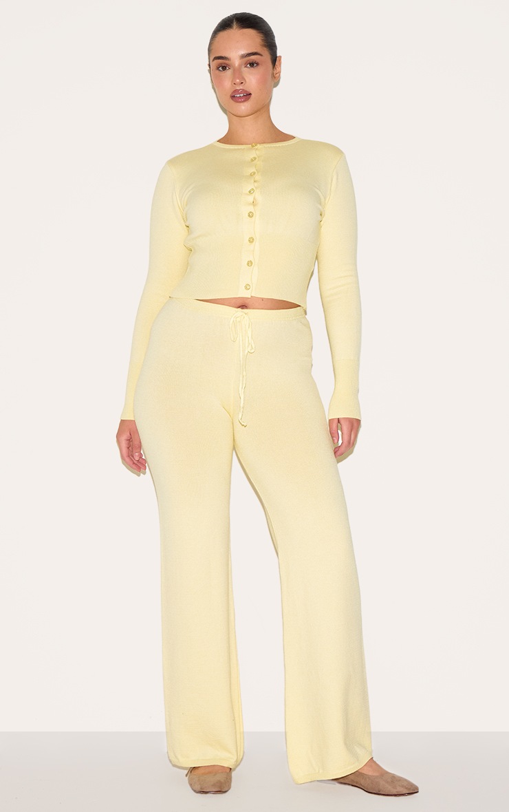 Shape Lemon Knitted Button Front Wide Rib Cardigan | Shape ...