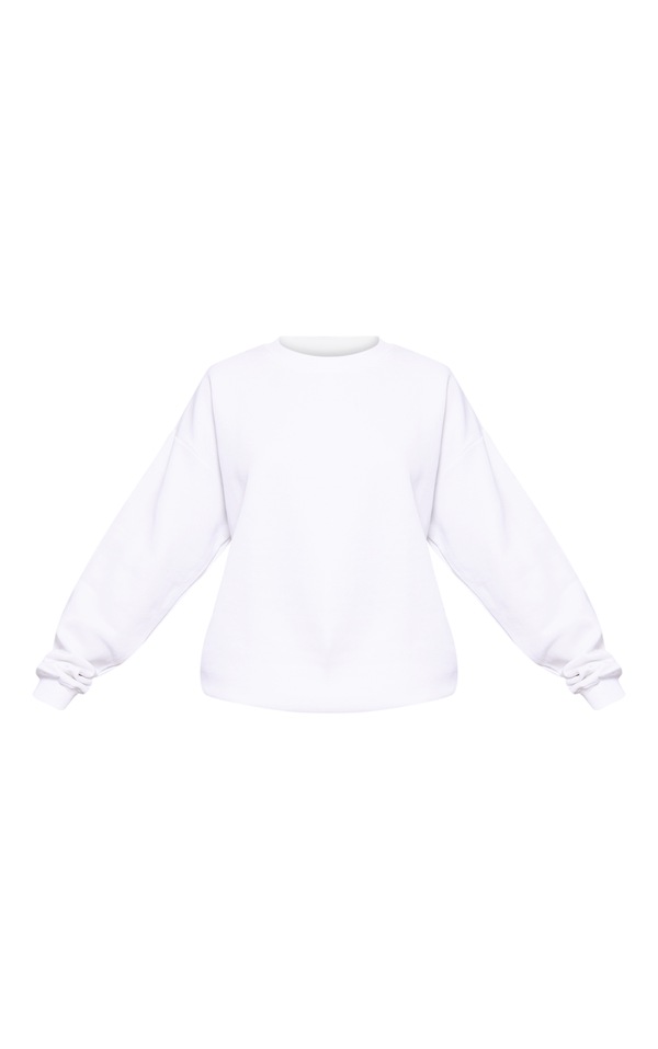 White Oversized Fitting Sweatshirt | PrettyLittleThing USA