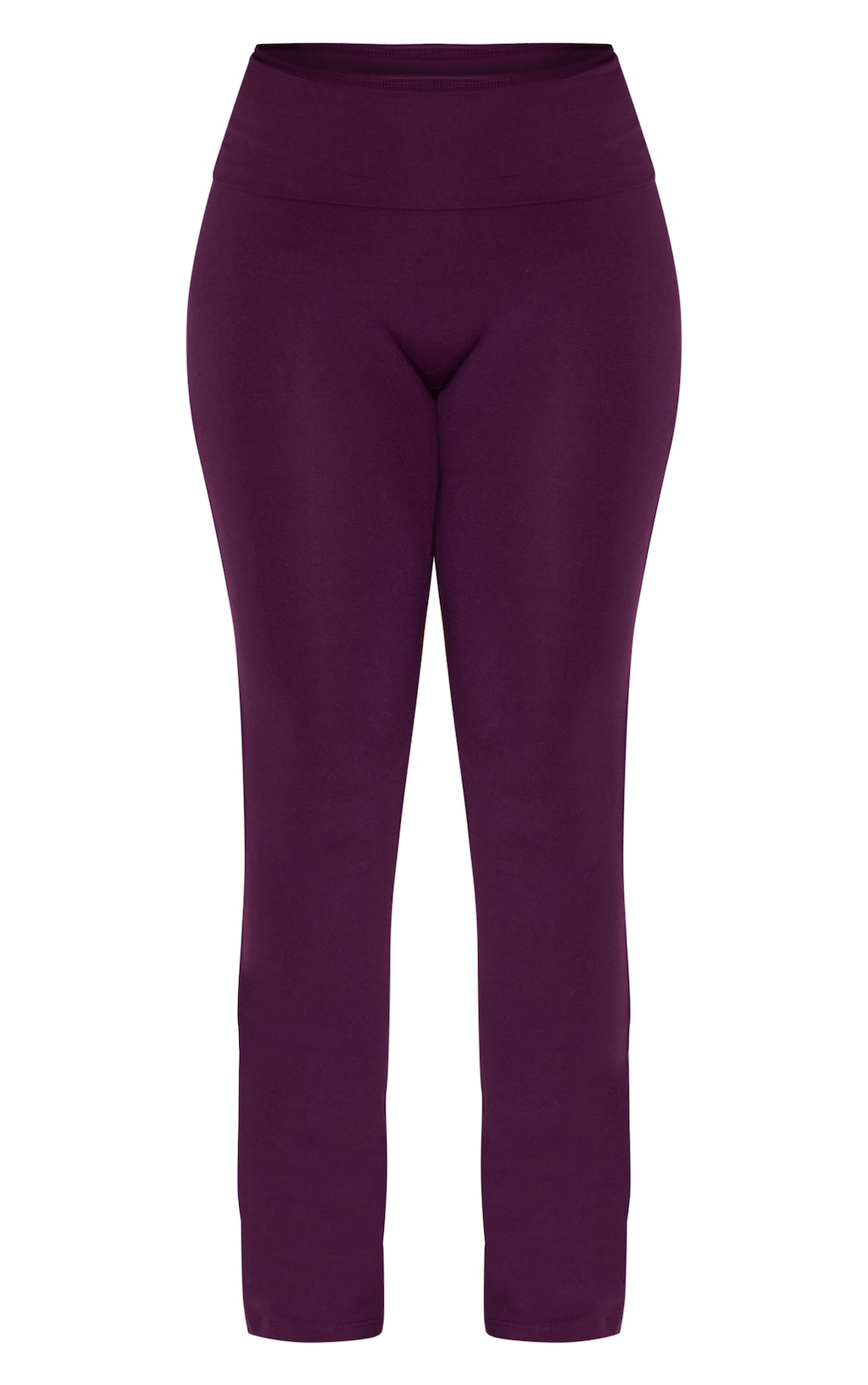 Shape Plum Stretch Sculpted Foldover Waist Trousers | Shape | PLT